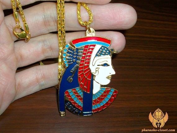 Cleopatra Pendant Queen Cleopatra Jewelry Egyptian Pendant Necklace Unique Egyptian Jewelry Handmade in Egypt Etsy Israel