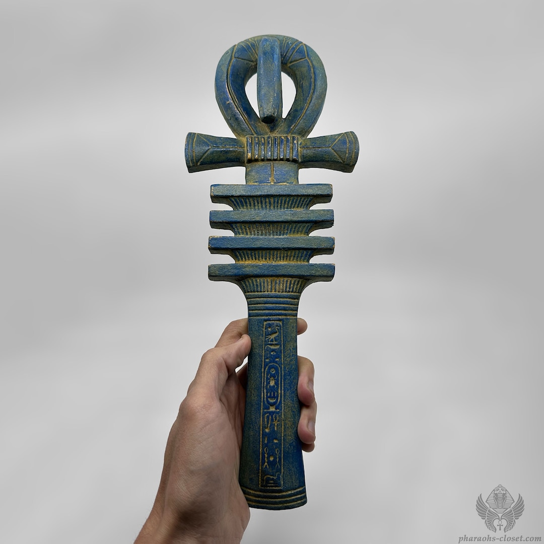 Long Blue Egyptian Ankh for Healing and Activation Work - Ancient ...