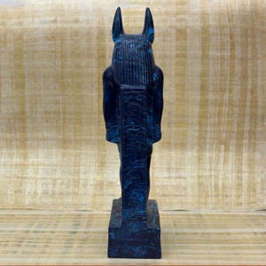 Rare Anubis Statue Coated With Melted Lapis Lazuli Stone - Unique One ...