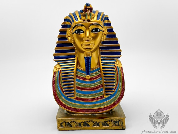 The Royal Mask of Tutankhamun Bust Lavish Egyptian Bust of - Etsy