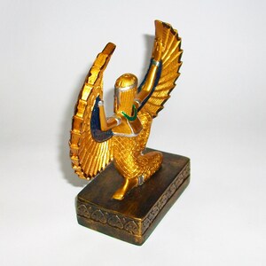 The Magical Isis Golden Shimmering Winged Figurine - Isis Statue for ...