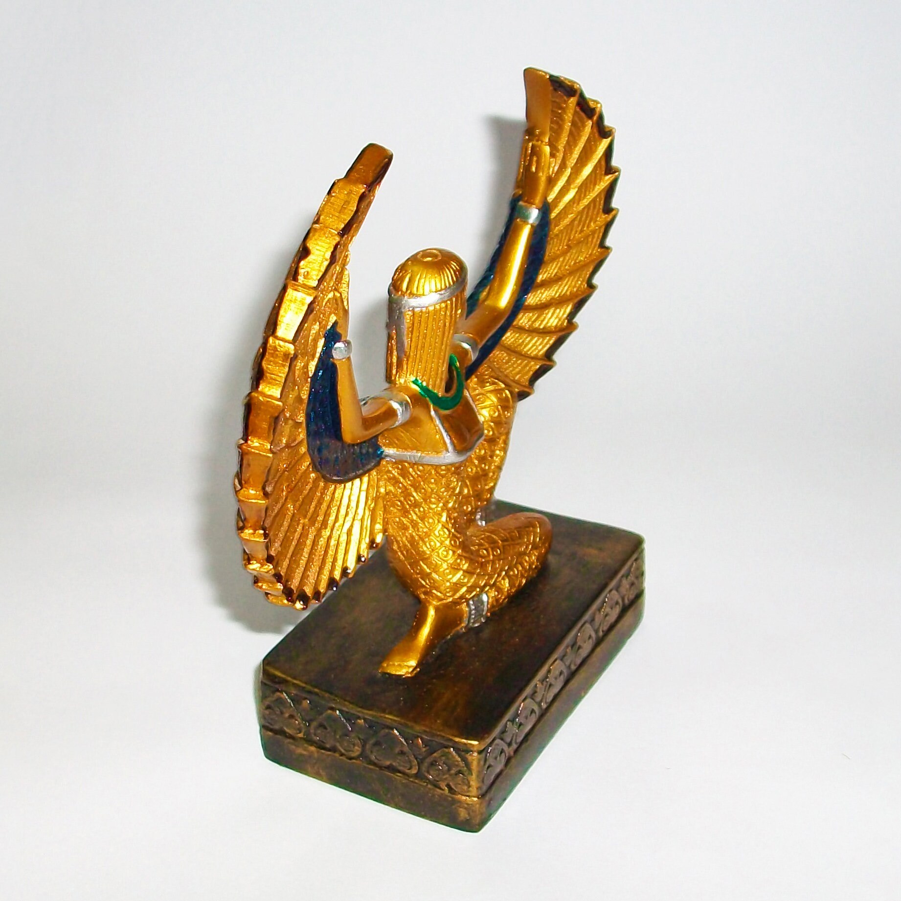 The Magical Isis Golden Shimmering Winged Figurine - Isis Statue for ...