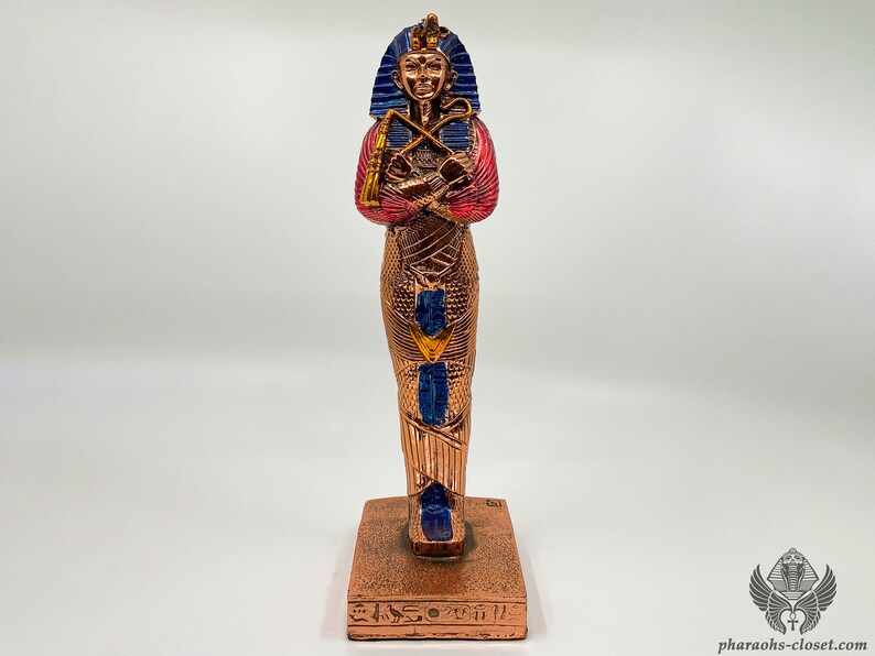 The Golden Royal Statue of Pharaoh Tutankhamun Unique Copper | Etsy
