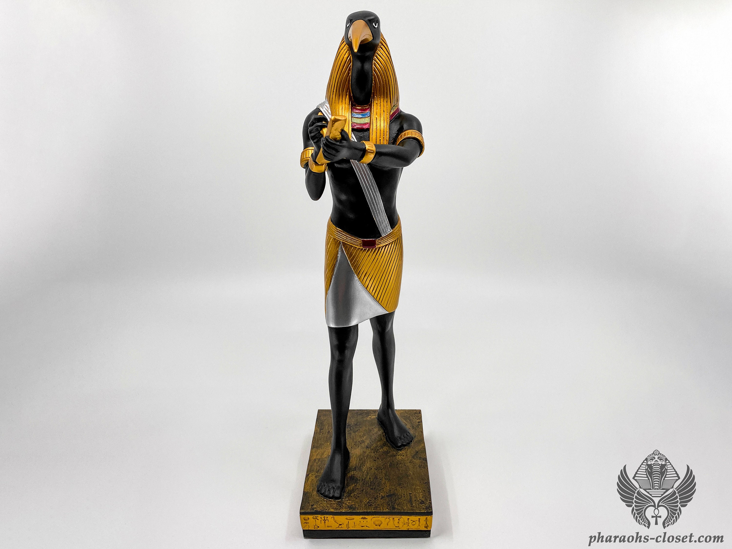 The Wisdom God Thoth Statue Unique Golden Egyptian Statue of - Etsy