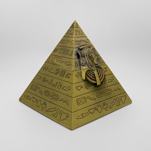 Unique Large Egyptian Pyramid Jewelry Box - the Sacred Pyramid of Giza ...