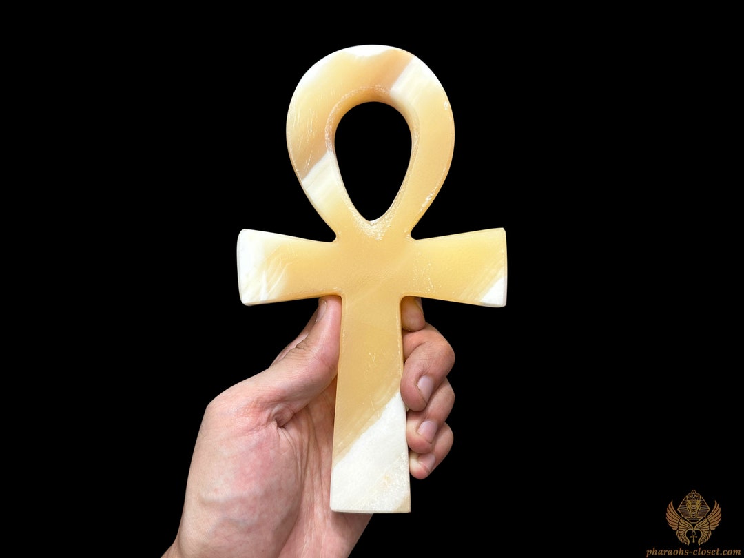 The Healing Ankh of the Sun Egyptian Alabaster Cross of Life - Egyptian ...