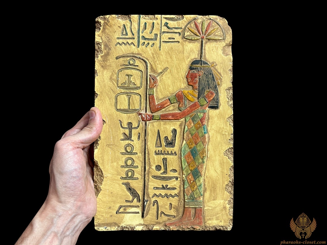 Rare Egyptian Tablet of Goddess Seshat for Wisdom and Enlightenment ...