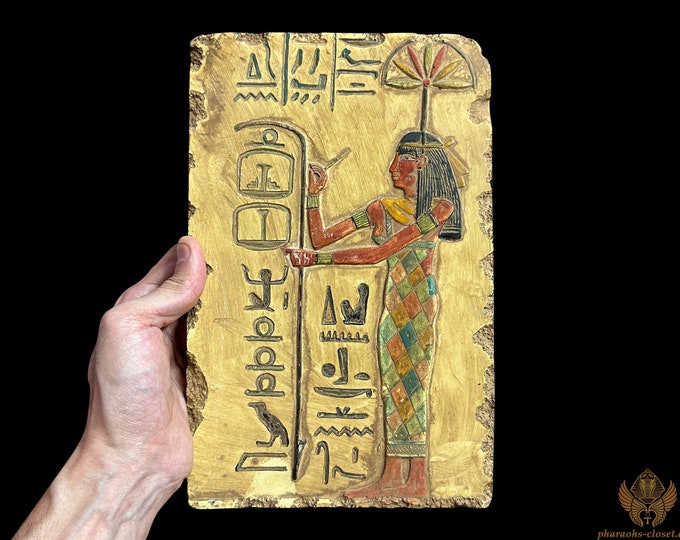 Rare Egyptian Tablet of Goddess Seshat for Wisdom and Enlightenment ...
