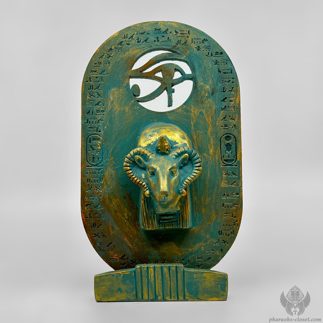 Unique Frame Sculpture of God Khnum - Khnum Altar - Khnum Shrine ...