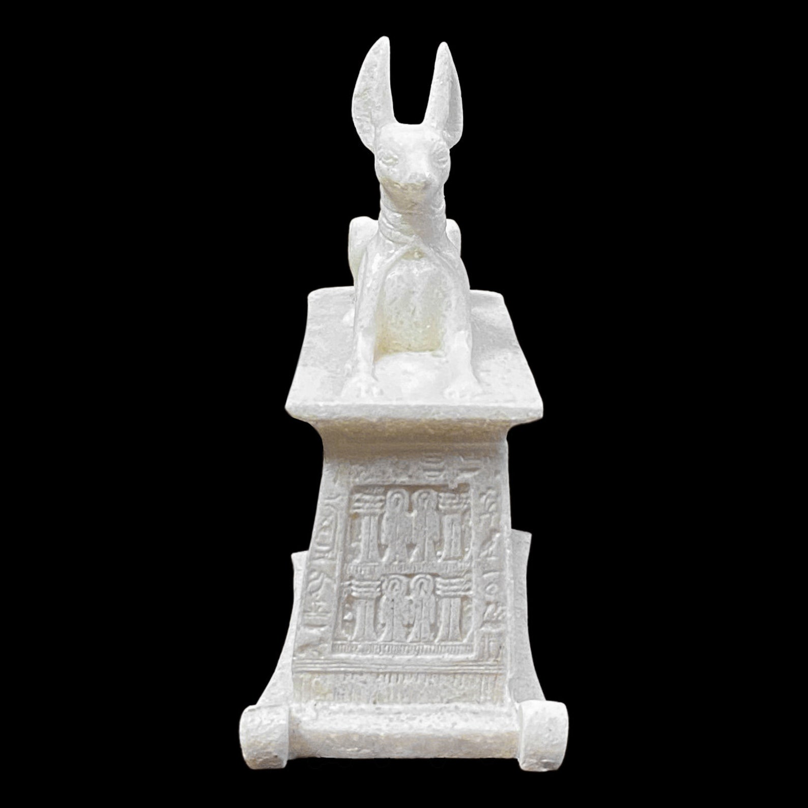 Unique Seated Anubis Statue Handmade With Alabaster Stone in | Etsy