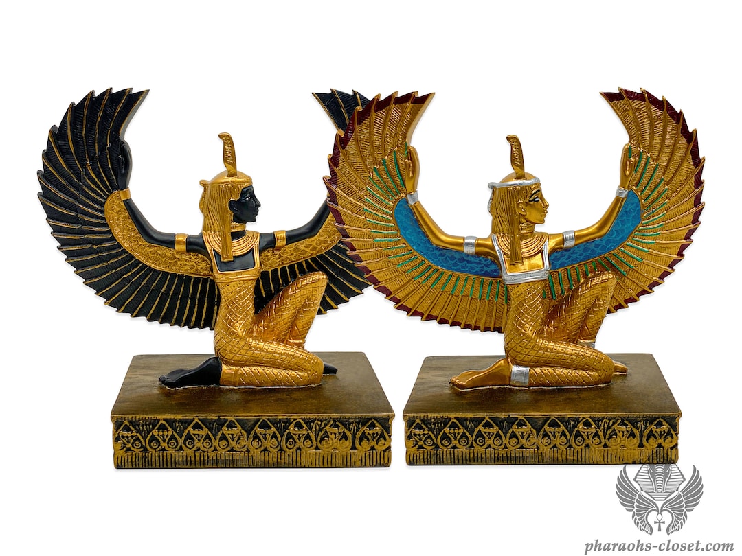 Unique Goddess Maat Statue - Available in Gold and Black - Ancient ...
