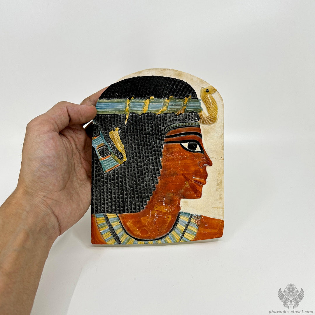 Egyptian Stele Stela of Black Cleopatra - Egyptian Tablet of Queen ...