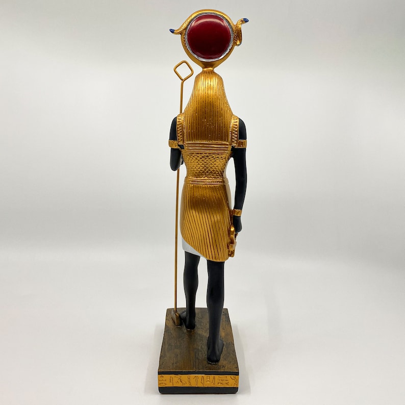 Unique Golden Black Statue of the Mighty Egyptian God Ra the - Etsy
