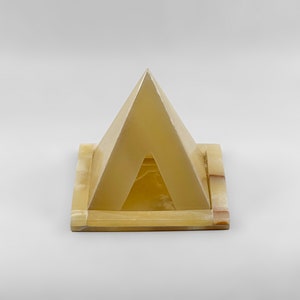 Unique Egyptian Alabaster Pyramid for Healing - Egyptian Pyramids for ...