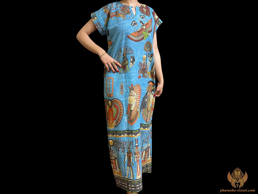 Unique Goddess Isis Blue Egyptian Goddess Dress - Divine Egyptian ...