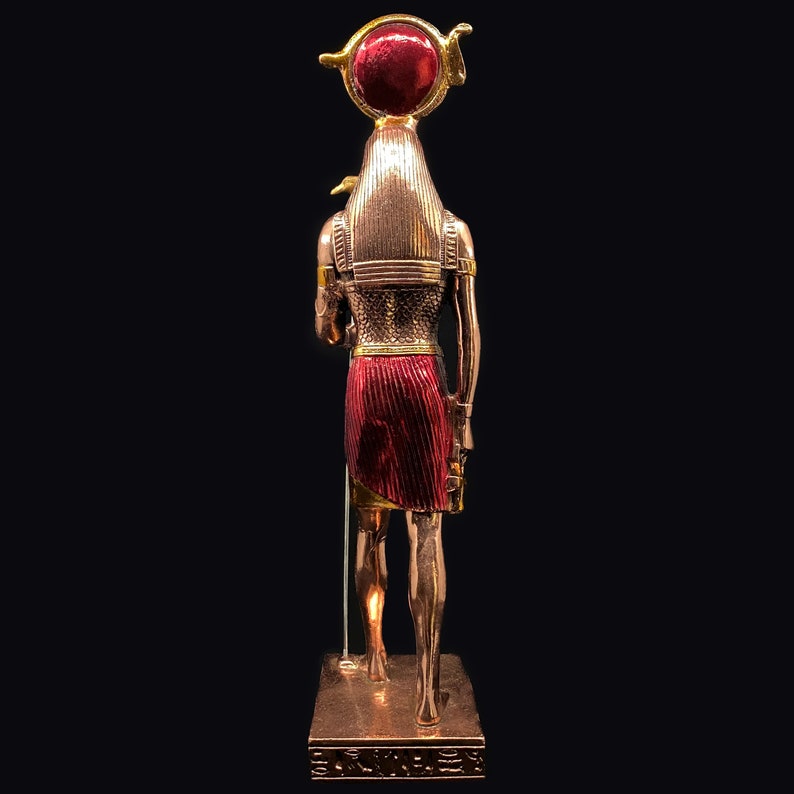 Unique Golden Red Statue of the Mighty Egyptian God Ra the - Etsy