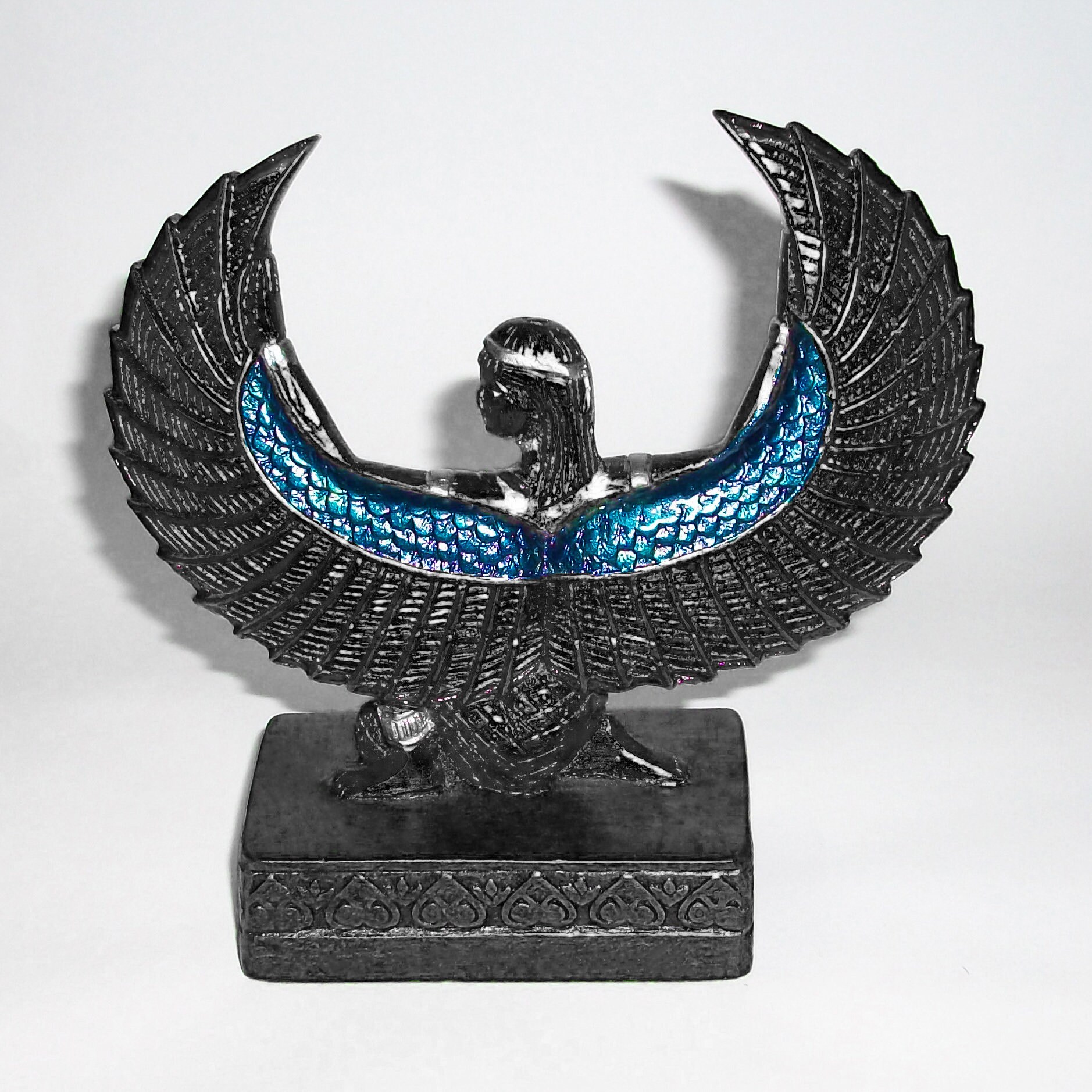 The Magical Isis Golden Shimmering Winged Figurine - Isis Statue for ...