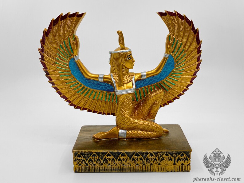 Unique Goddess Maat Statue Available in Gold and Black | Etsy