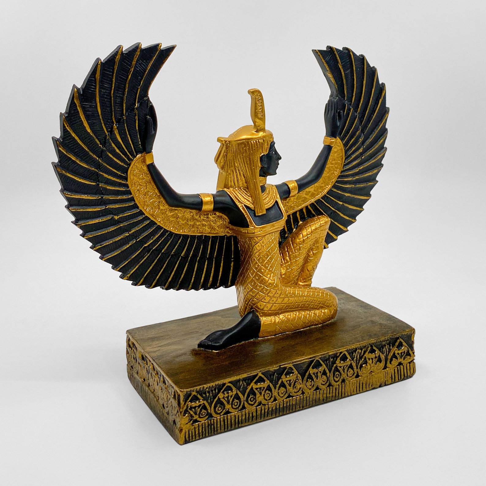 Unique Goddess Maat Statue - Available in Gold and Black - Ancient ...