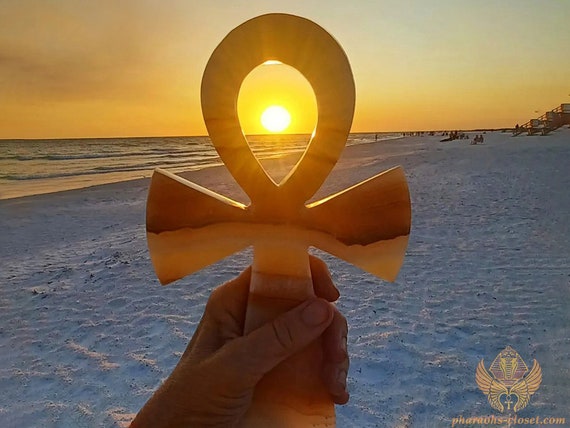 LAnkh guérisseur du soleil Croix égyptienne en albâtre pur - Etsy France