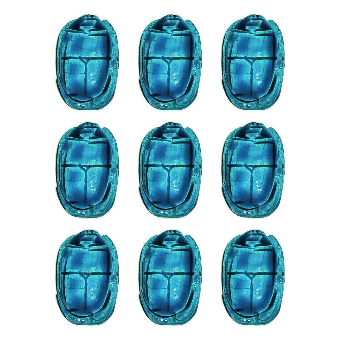 The Scarab of Luck Set - 4 Colors Available - Set of 8 - Egyptian ...