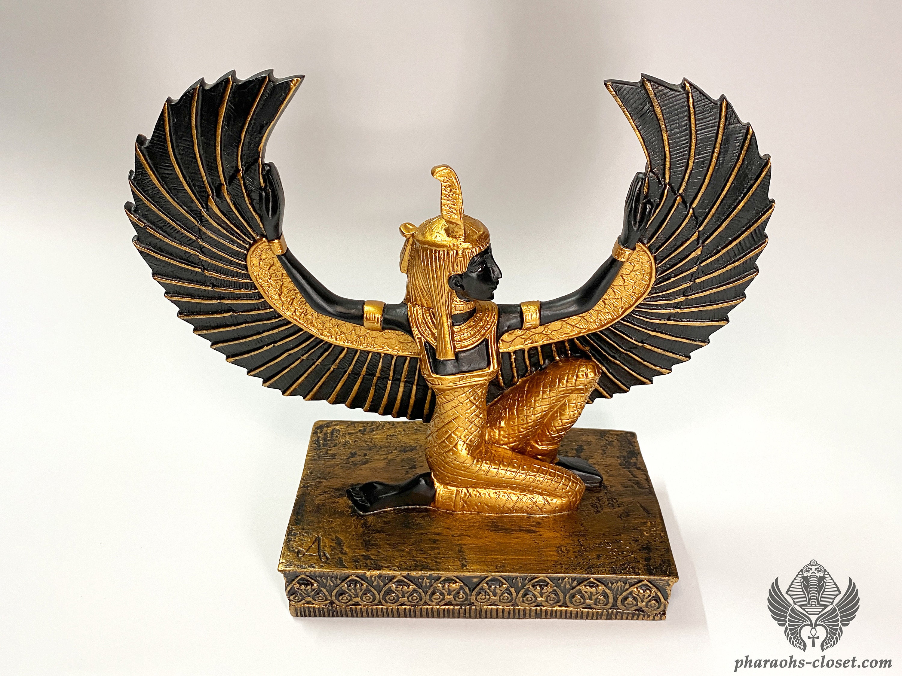 Unique Goddess Maat Statue Available In Gold Black Color Etsy unique-goddess-maat-statue-available-in-gold-black-color-etsy