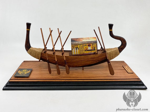 The Mighty Ship of Ra Unique Ancient Egyptian Wooden Solar - Etsy