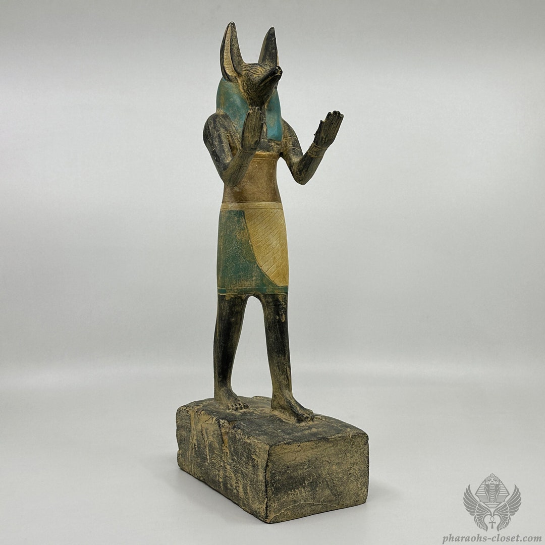 The Blessed Anubis Unique Egyptian Statue of God Anubis in His Blessing ...