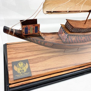 Large Tutankhamun Solar Ship - Unique Ancient Egyptian Wooden Solar ...