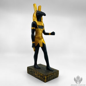 The Golden God Set Egyptian God Sutekh God Seth Unique Egyptian Statue ...
