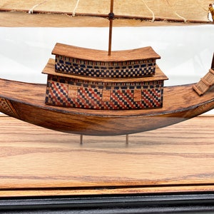 Large Tutankhamun Solar Ship - Unique Ancient Egyptian Wooden Solar ...