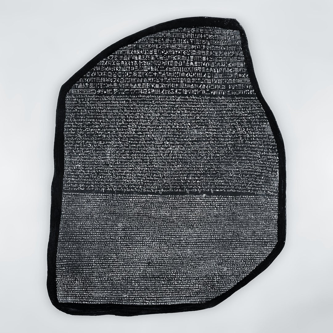 High Quality Replica of Rosetta Stone Egyptian Tablet - Carefully ...