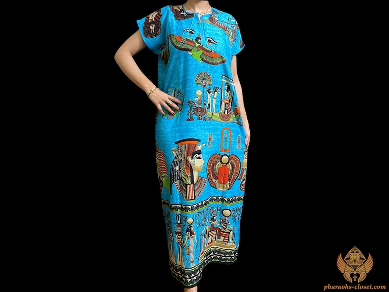 Unique Egyptian Goddess Isis Dress - Divine Egyptian Kaftan Gown for ...