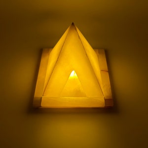 Unique Egyptian Alabaster Pyramid for Healing - Egyptian Pyramids for ...