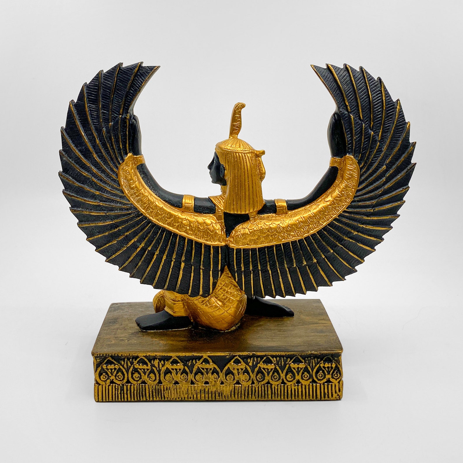 Unique Goddess Maat Statue Available in Gold and Black | Etsy