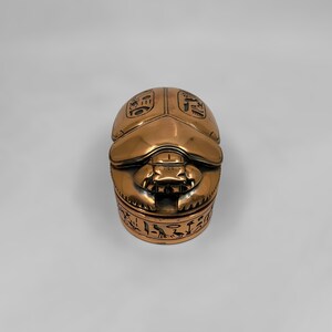 Metal Scarab Jewelry Box Medium Size Copper Egyptian Jewelry Box of a ...