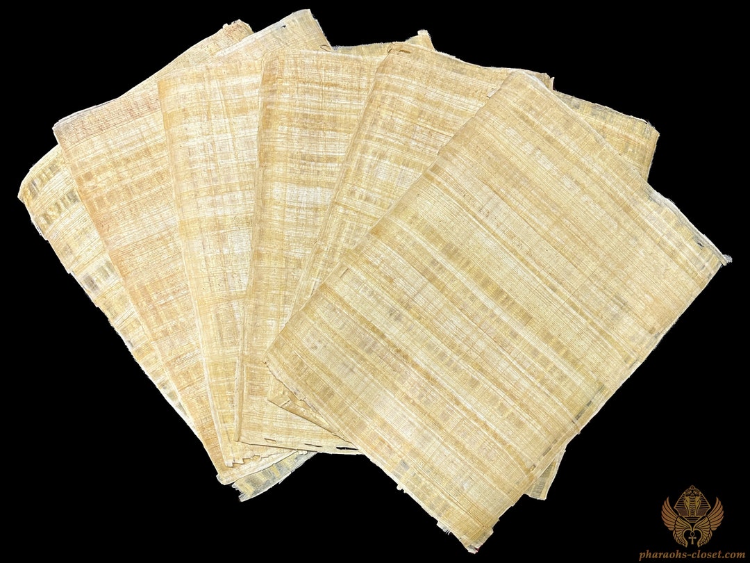 High Quality Blank Papyrus Papers Set of 6 Carefully Handmade in Egypt ...