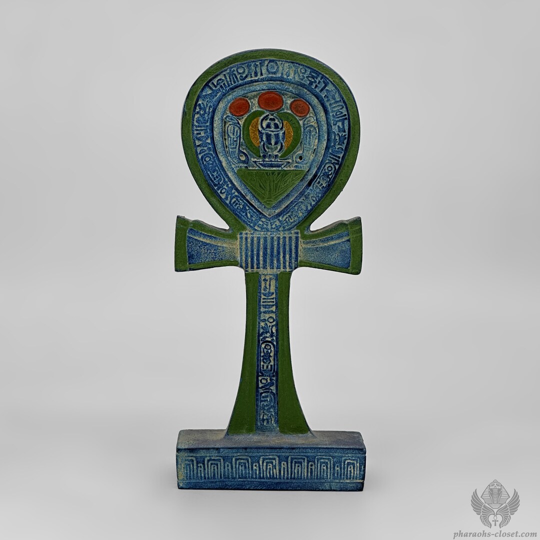 Unique Standing Ankh Made of Blue Stone for Your Altar N Shrine ...