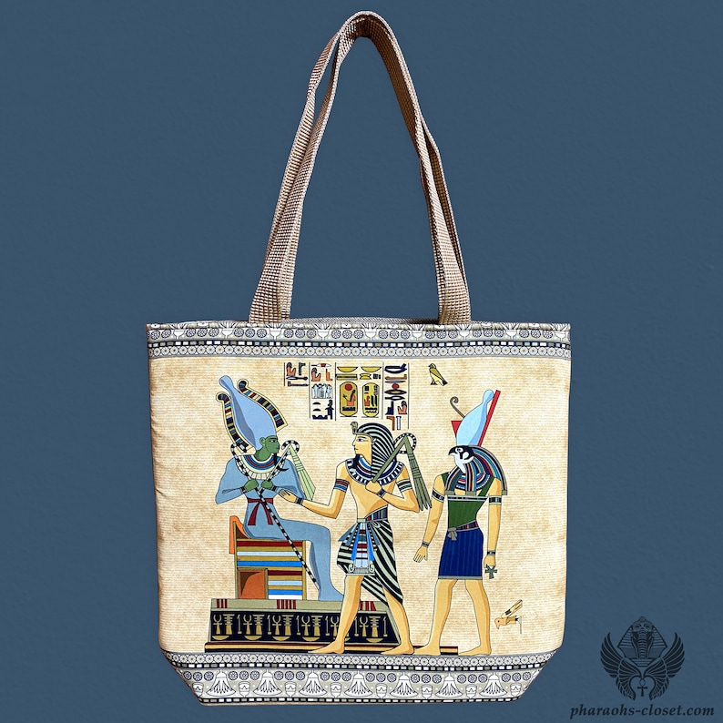 Tutankhamun, Horus and Osiris Egyptian Shoulder Bag for Men and Women ...