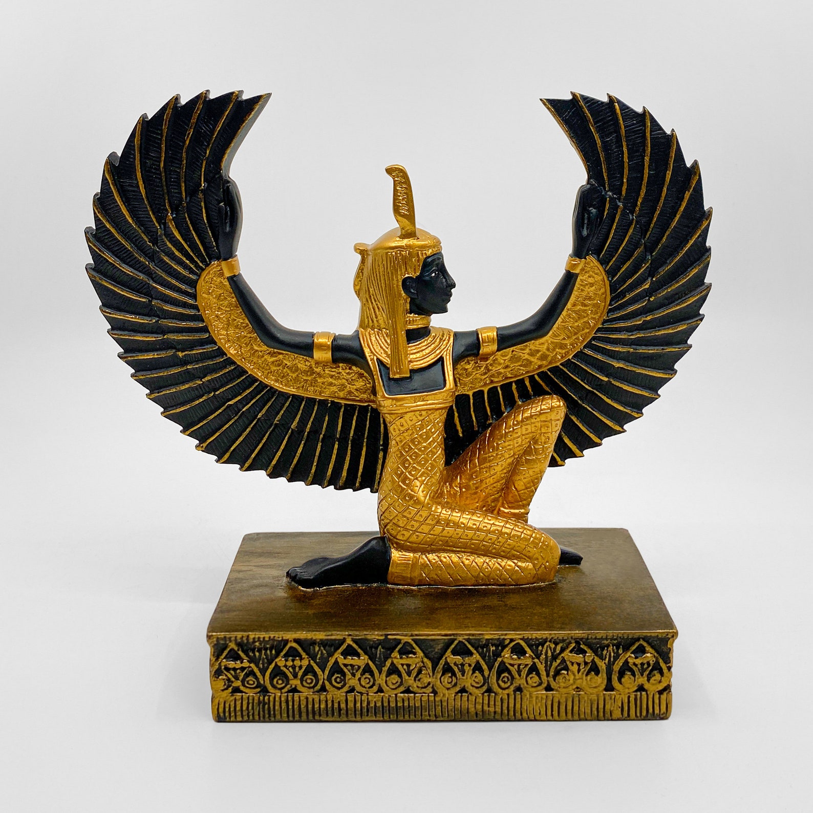 Unique Goddess Maat Statue - Available in Gold and Black - Ancient ...