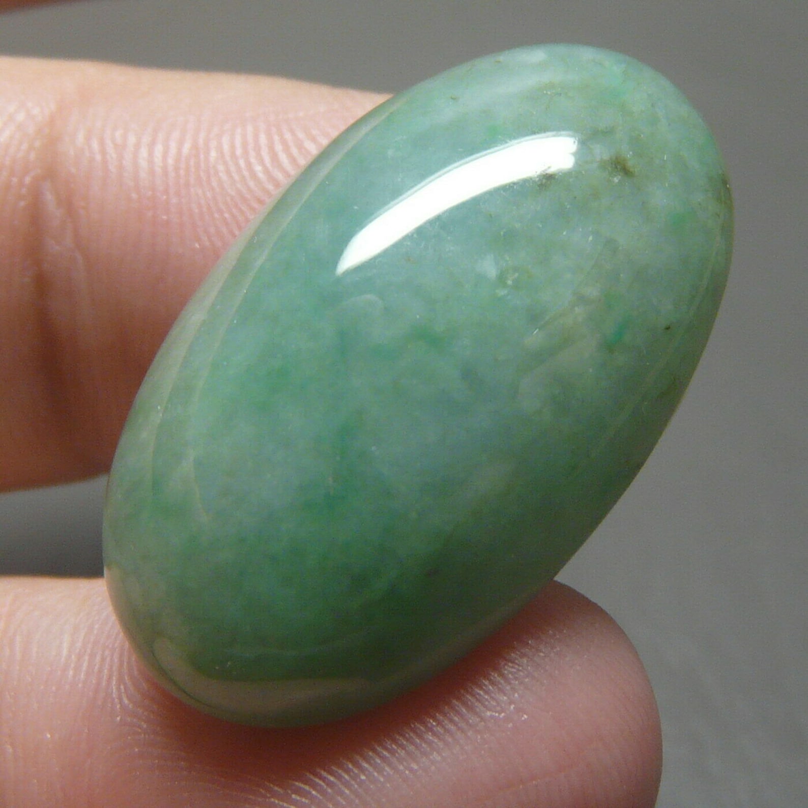 34.95 CT gran gema de jadeíta de jadeita verde gema redonda | Etsy