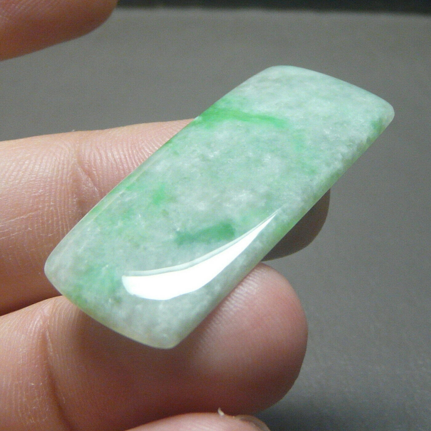 Jadeite Cabochon, Rectangle Jade Cabochon. Grade A Untreated Loose Jade ...