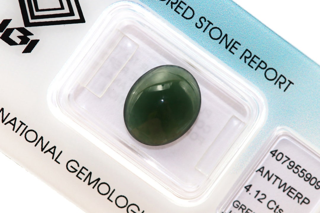 Authentic Loose Burmese Jadeite Jade Gemstone With IGI Certificate ...