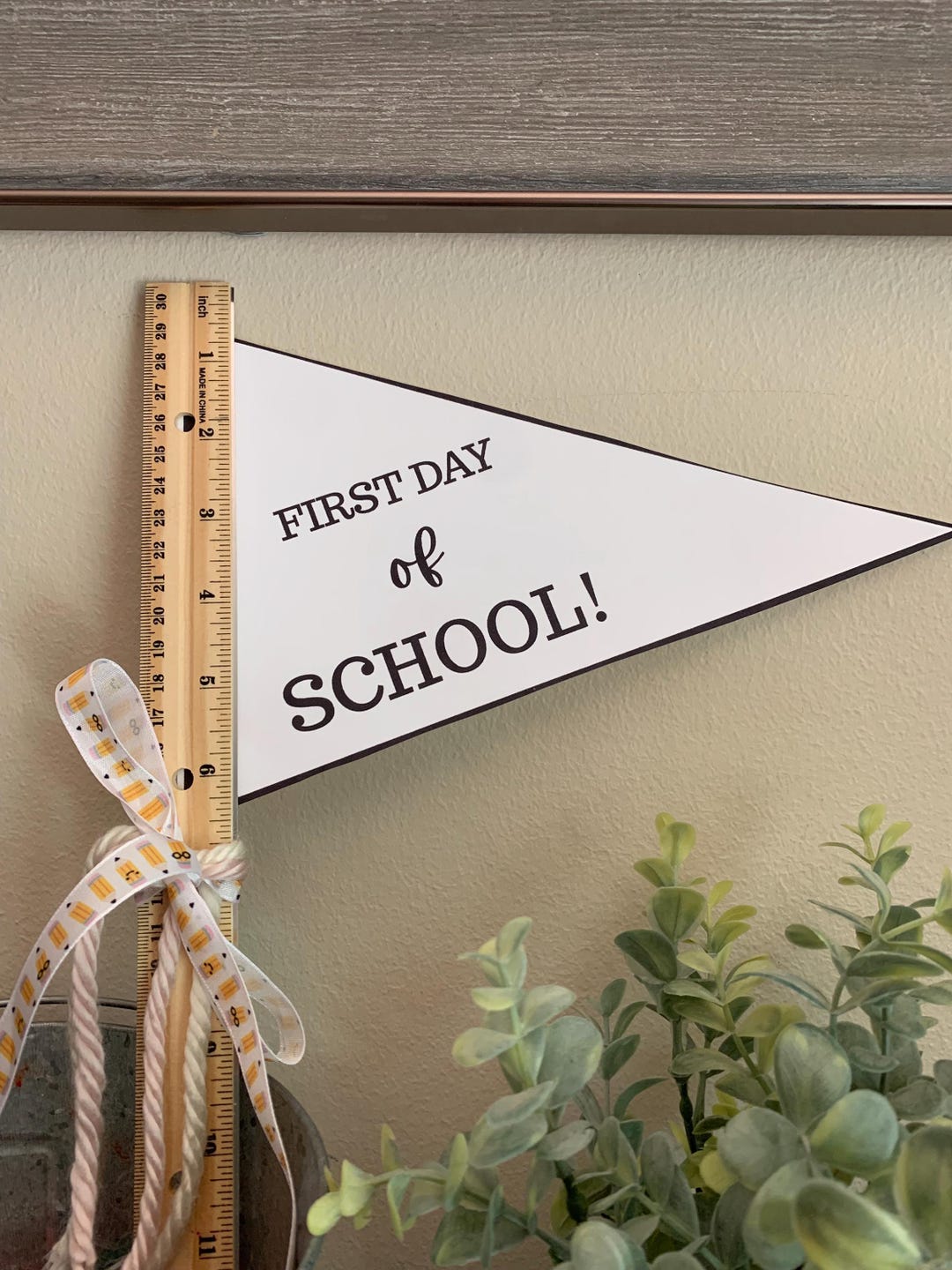 Back to School Pennant Flag, Back to School, First Day of School, First ...