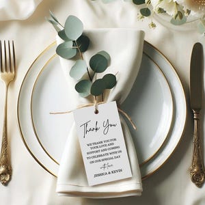 Wedding Tags, Thank You Tags, Wedding Favors, Wedding Meal Tags ...