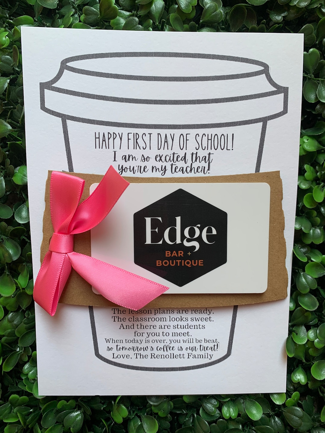 Teacher Appreciation, First Day of School Gift, Gift, Teacher Coffee ...