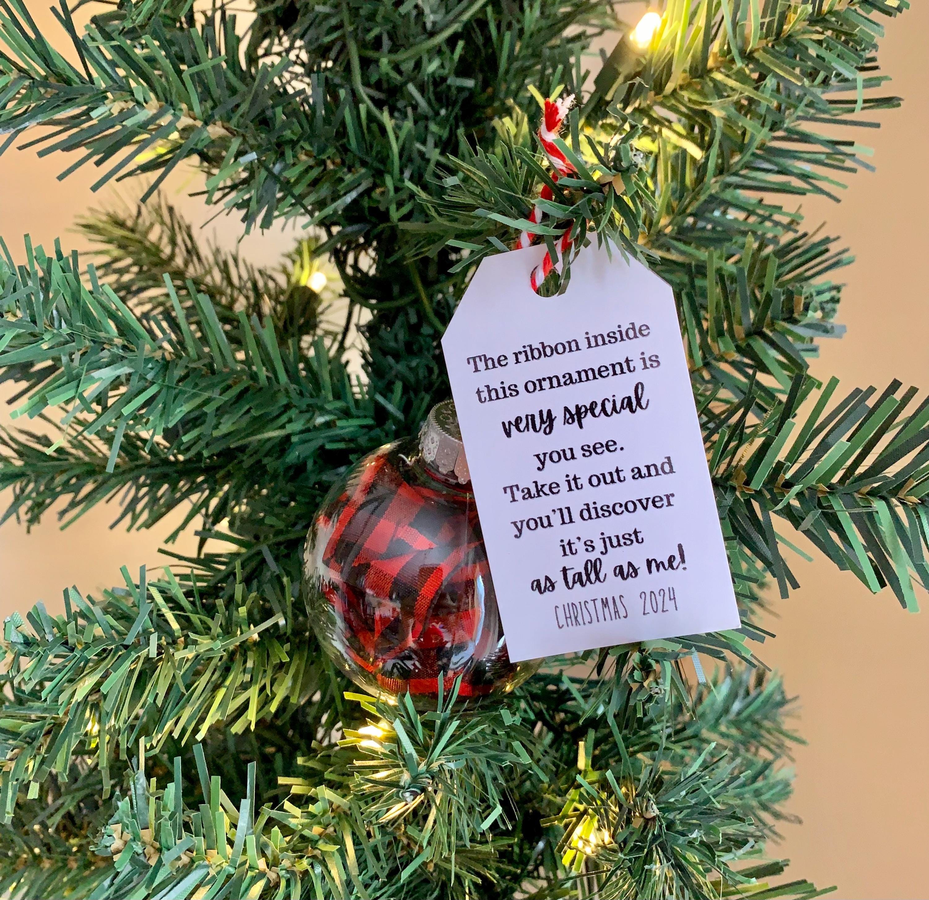 Ornament, PDF Height Ornament, This Ribbon, Classroom Christmas Gifts ...