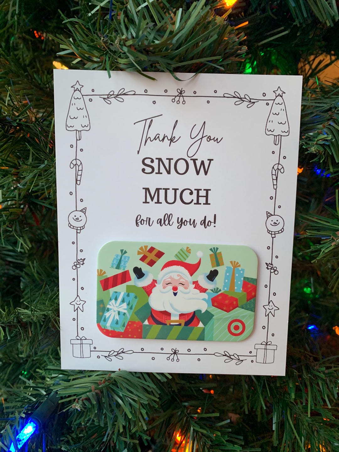 Teacher Gift, Thank You Snow Much, Thank You, Appreciation Gift, Tutor ...