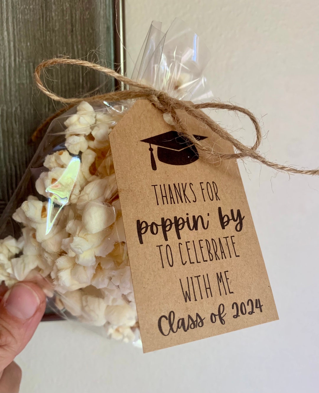 Graduation Party, Party Favors, Grad Party, Thanks for Popping By ...
