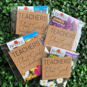 End of School Year Gift, Plant Seeds, Teacher Appreciation, Teacher ...